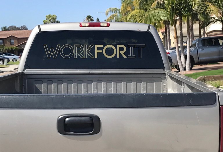 XL "Outline" Decal – Workforit apparel