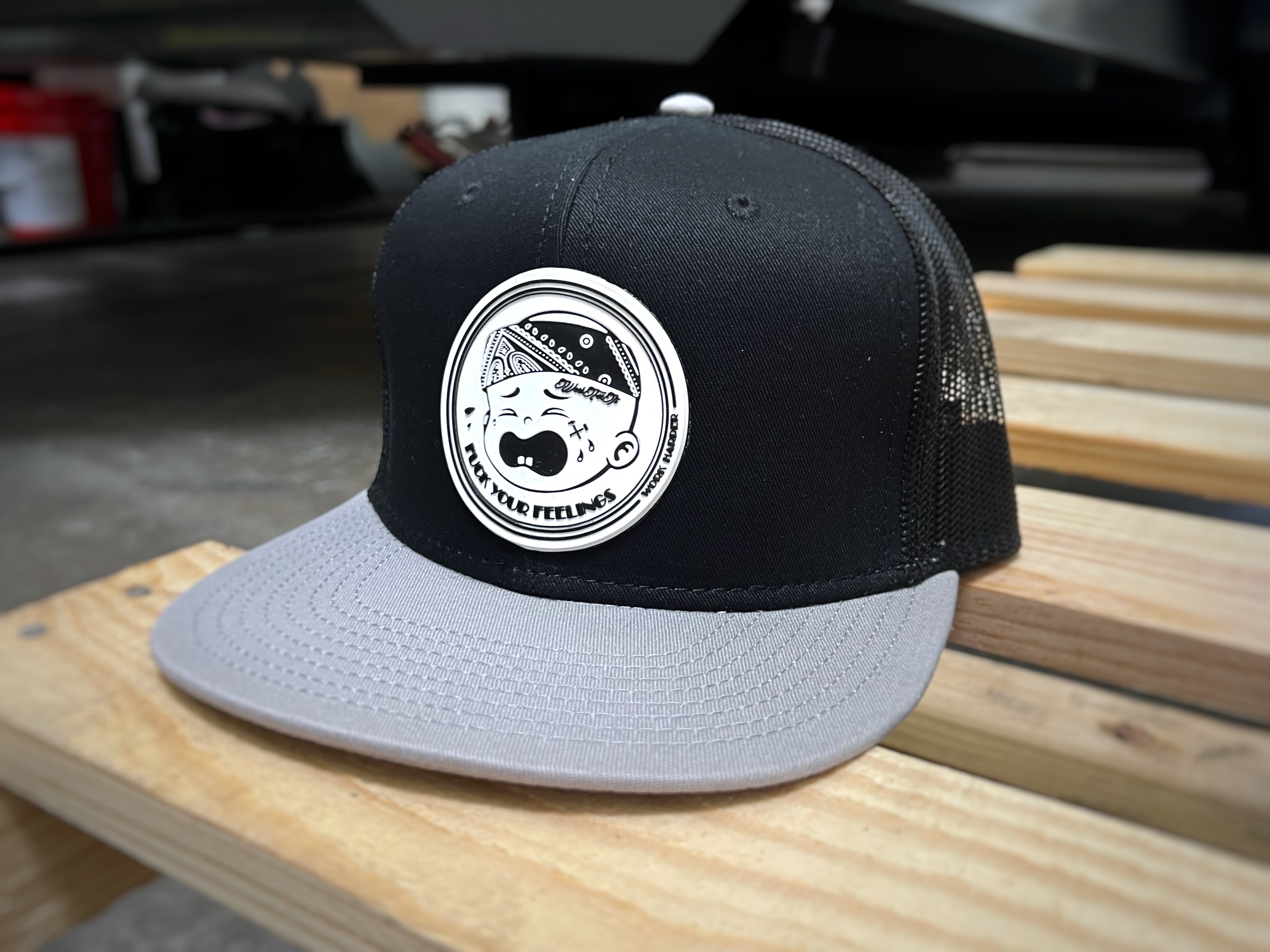 No Feelings Mesh Snapback Trucker Hat – Workforit apparel